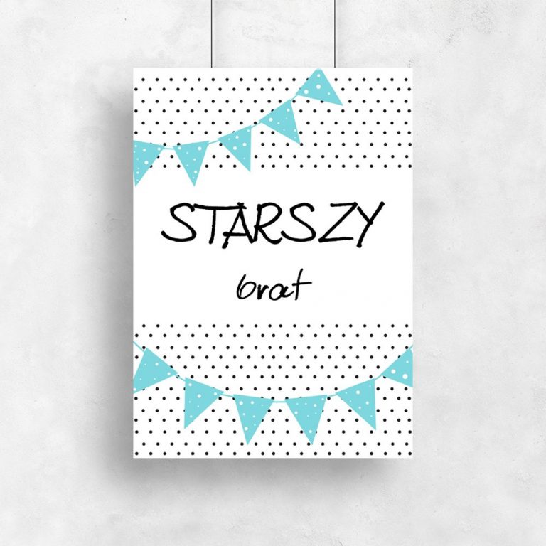 Plakat do pokoiku dzieci - starszy brat, zobacz kolekcję